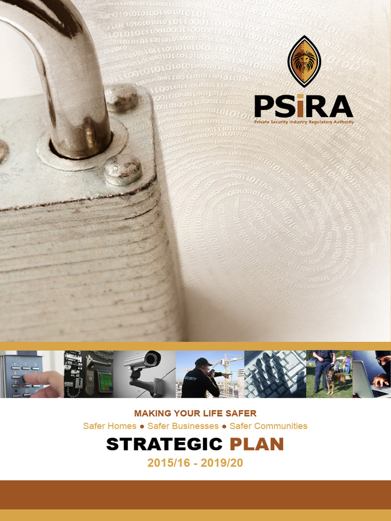 PSIRA Strategy Plan 2015 | PDF