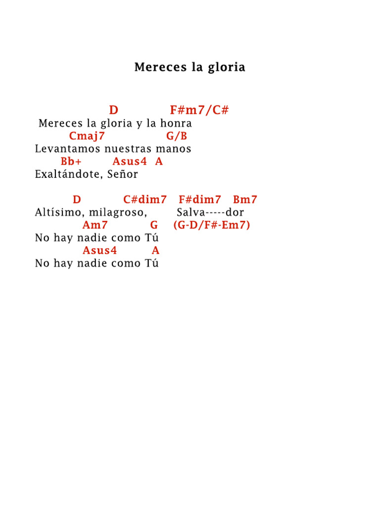 Mereces La Gloria | PDF