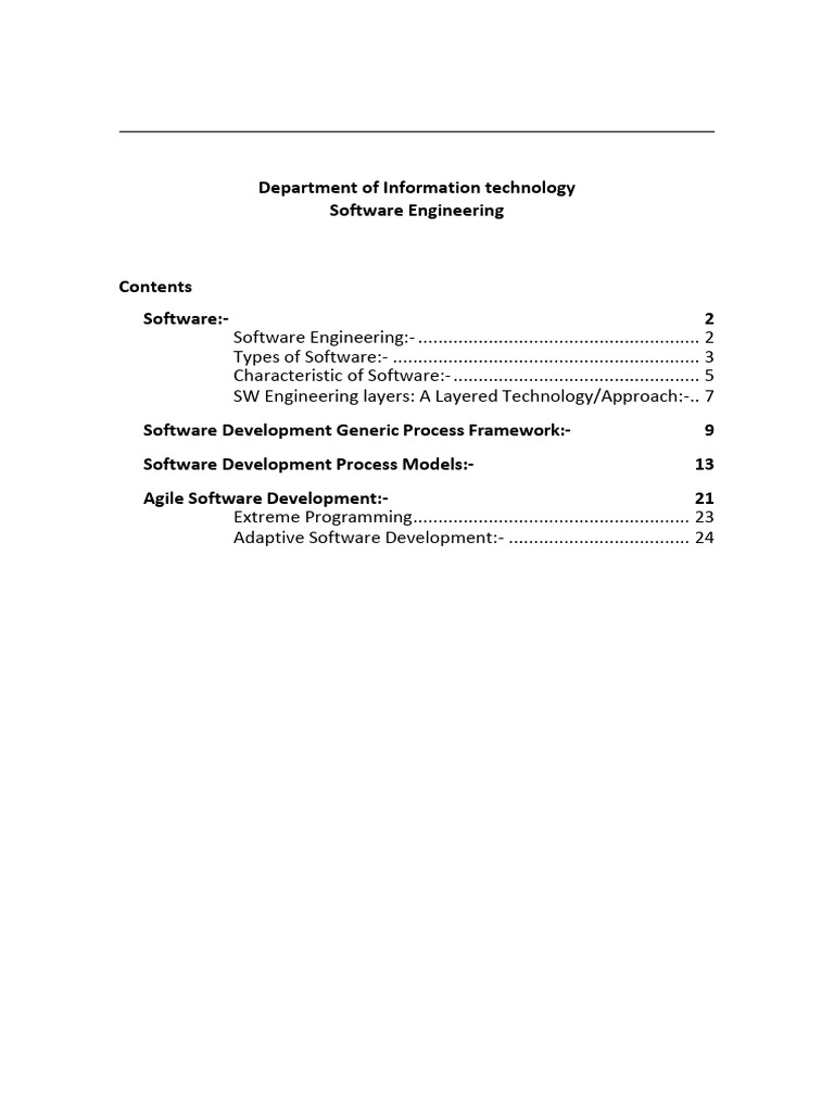 Chapter 1 Software Development Process | PDF