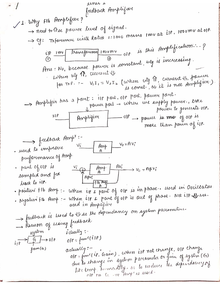 Unit 3 Part 2 Feedback Amplifier | PDF