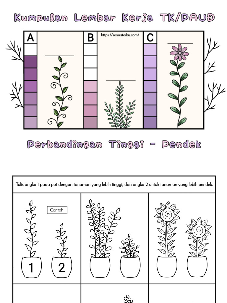 Perbandingan Ukuran - Tinggi Pendek - Semestaibu | PDF