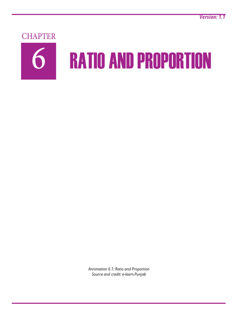 Worksheet 12 - Ratio and Proportion Punjab Board 6th Class | PDF