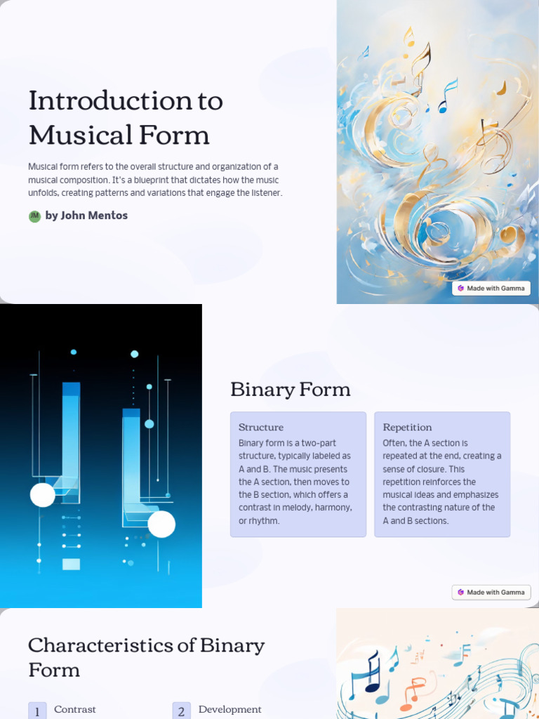 Introduction To Musical Form | PDF | Musical Forms | Language Arts ...