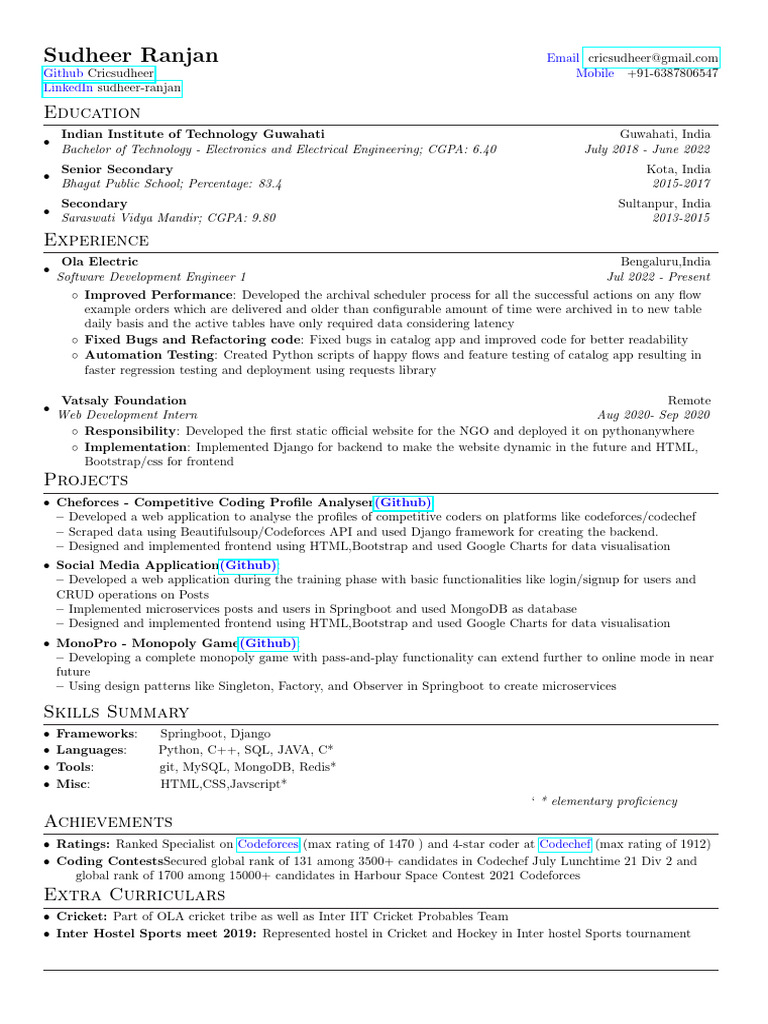 Sudheer Ranjan | PDF