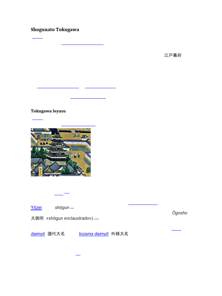 Shogunato Tokugawa | PDF