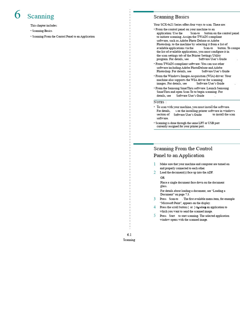 User Manual Samsung SCX-4521F | PDF