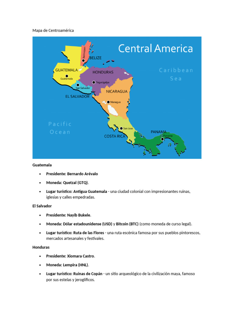 Mapa de Centroamérica | PDF