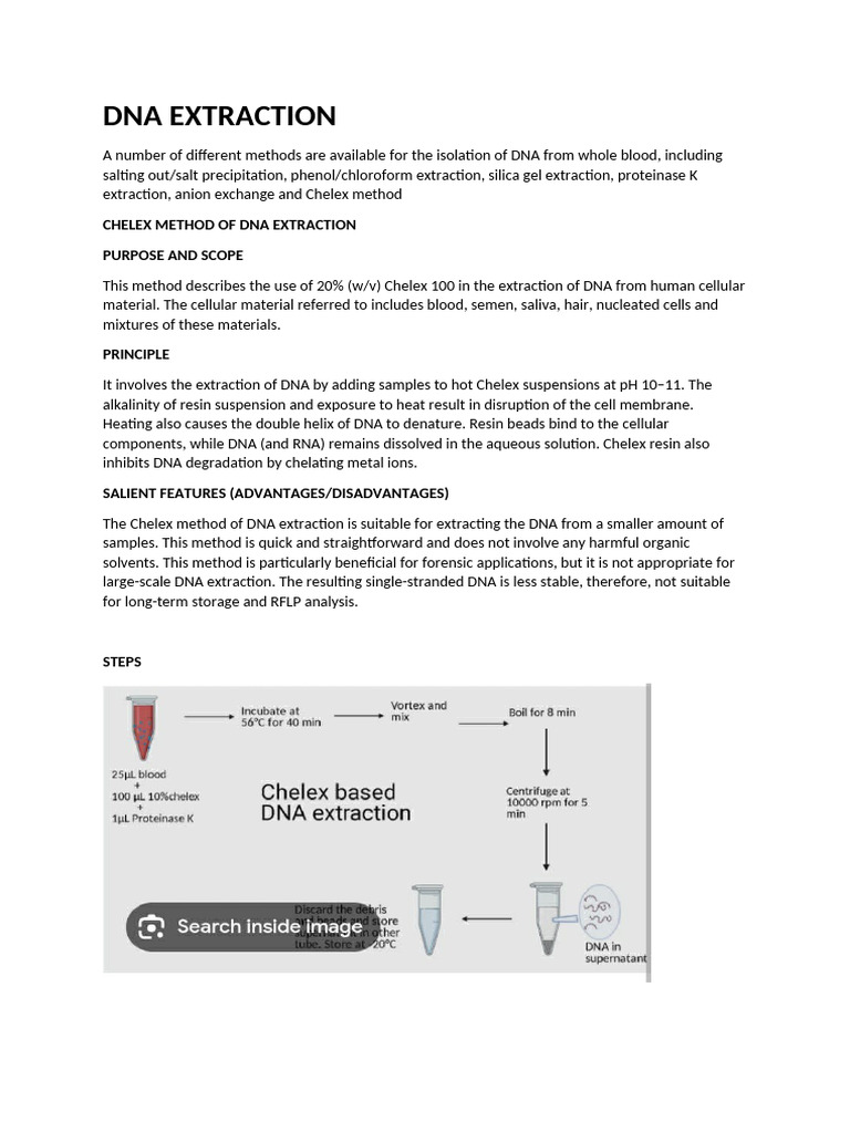 DNA EXTRACTION | PDF