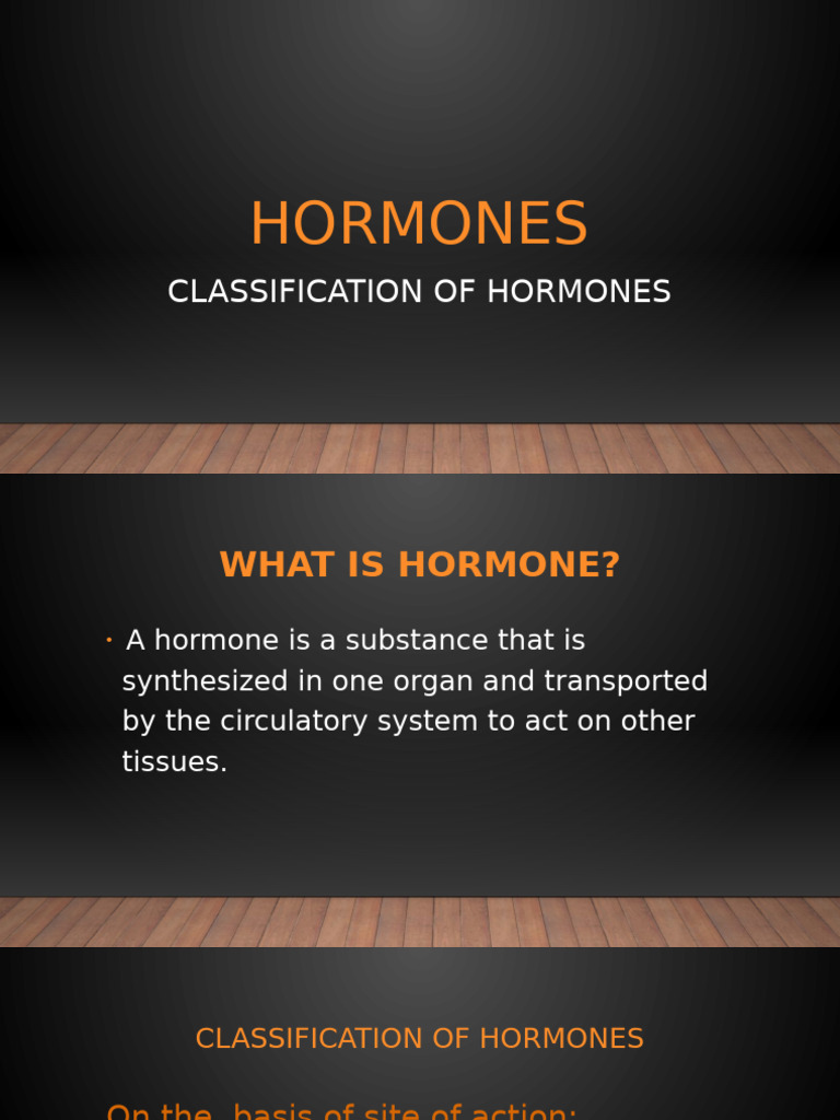 Classification of Hormone | PDF