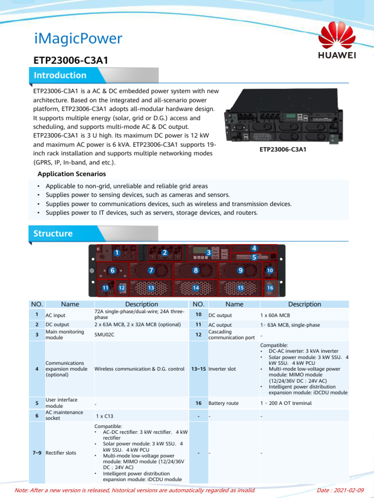 Fuente Huawei Etp23006-C3a1 | PDF | Ciencia y matemáticas | Tecnología