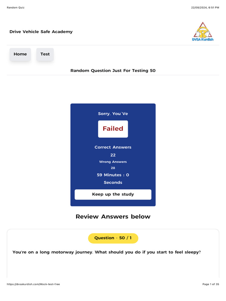 Random Quiz 20240822 | PDF