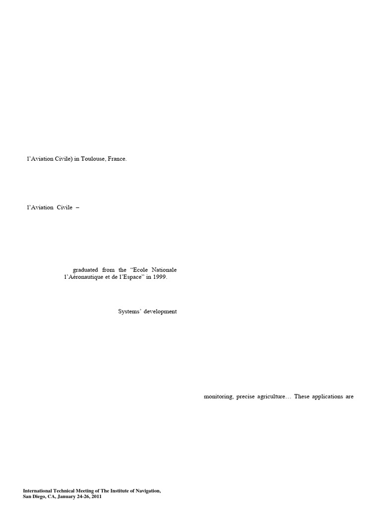 A New Algorithm For GNSS Precise Positioning in Constrained Area | PDF