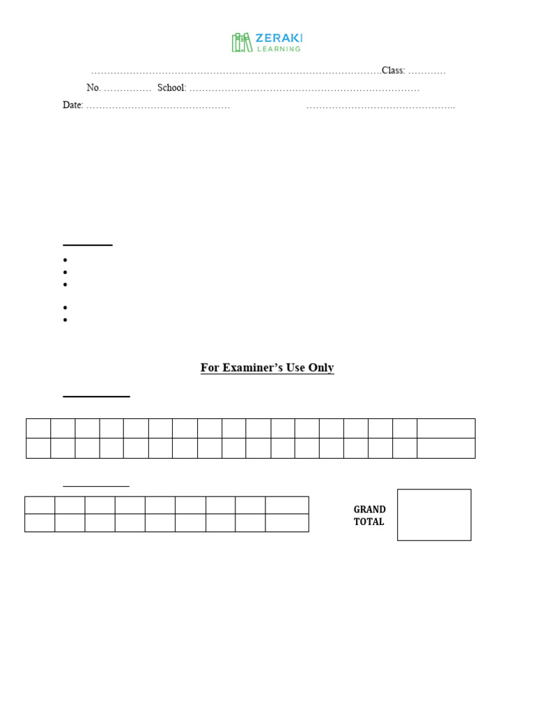 Mathematics - Question Paper | PDF