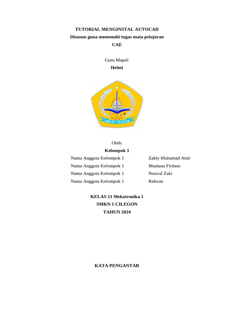 Makalah Tutorial Menginstal AutoCad-4 | PDF