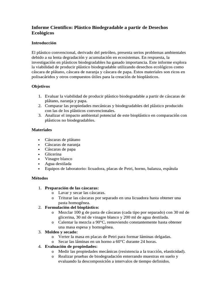 Informe Científico 1 Borrador | PDF