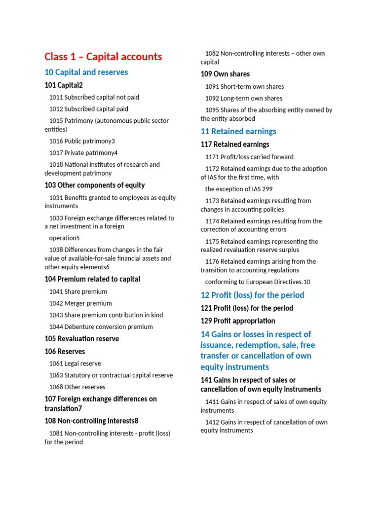 Chart of Accounts | PDF