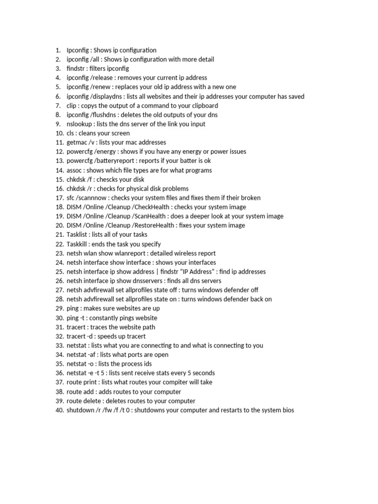 Command Prompts | PDF Command Prompts | PDF