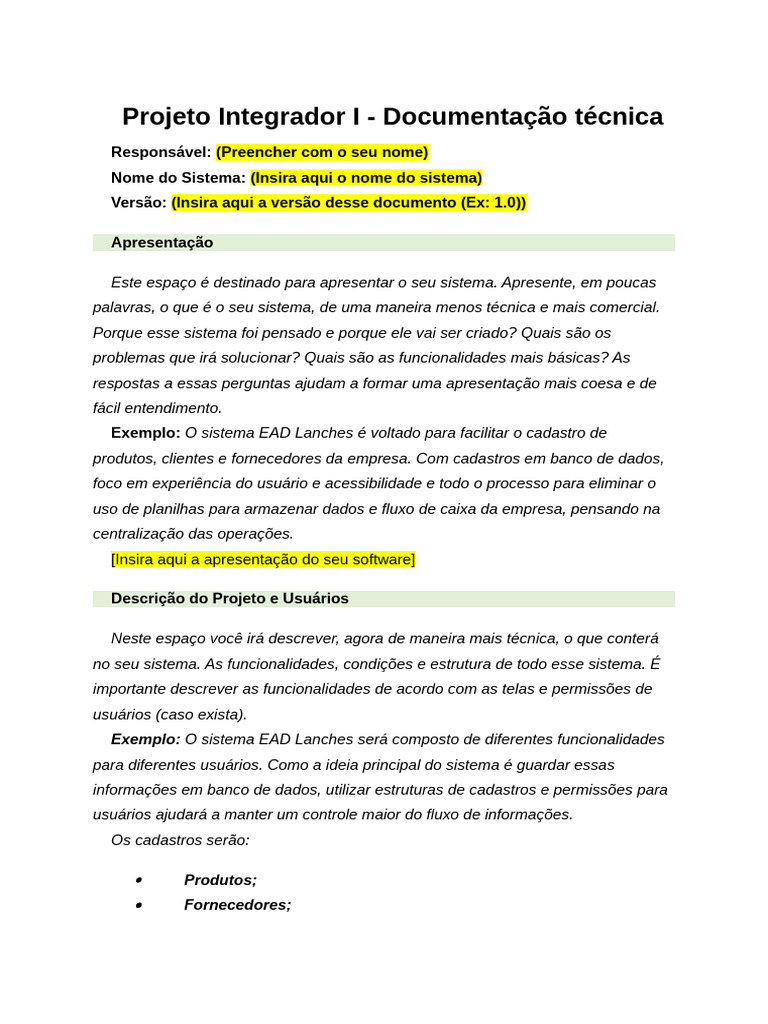 Modelo PI Atv 01 | PDF
