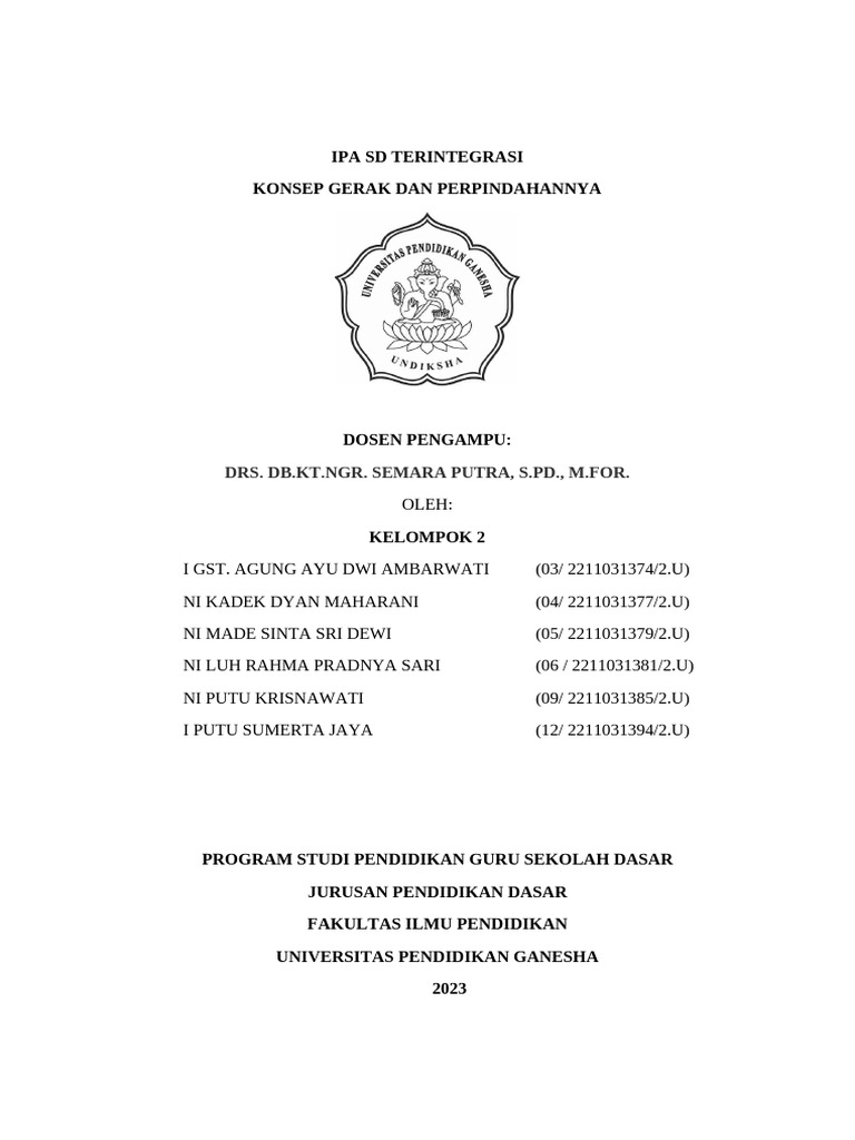 Ipa Terintegrasi Materi Fix | PDF
