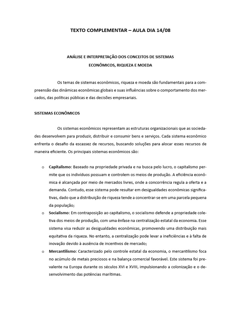 Texto Complementar - 14-08 | PDF