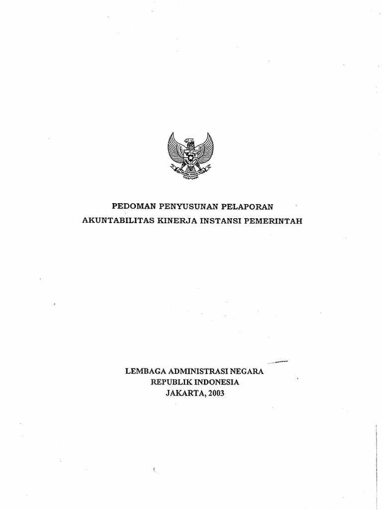 SK-LAN-239-2003-Perbaikan Pedoman Penyusunan Pelaporan AKIP | PDF