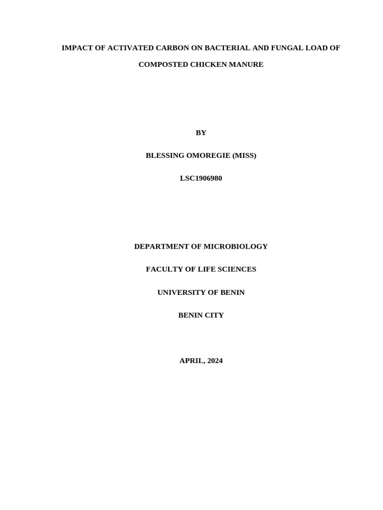 My Corrected Project Work | PDF