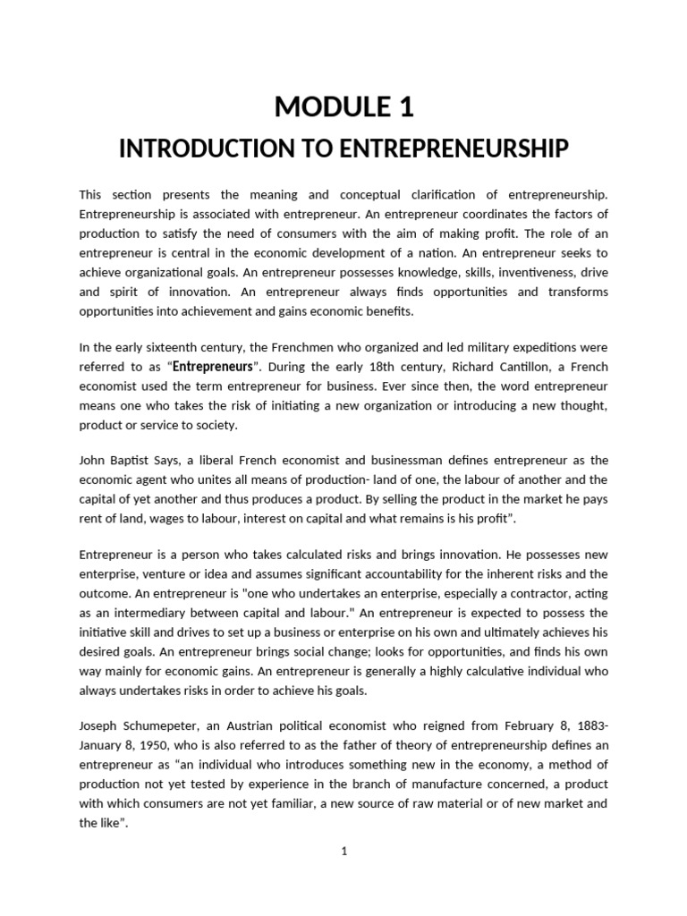 Understanding Entrepreneurship Basics | PDF | Entrepreneurship | Innovation
