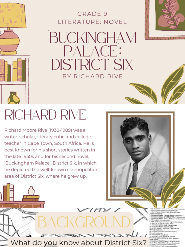 Grade 9 'Buckingham Palace' District Six | PDF