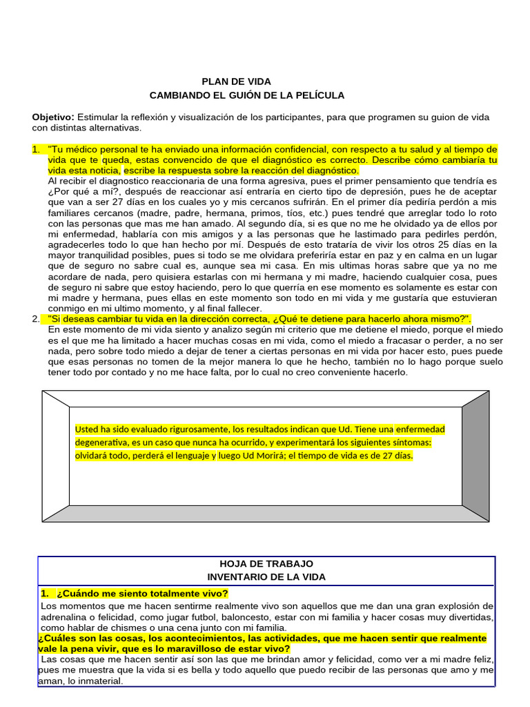 Cambiando El Guion de La Pelicula Samuel Huertas | PDF