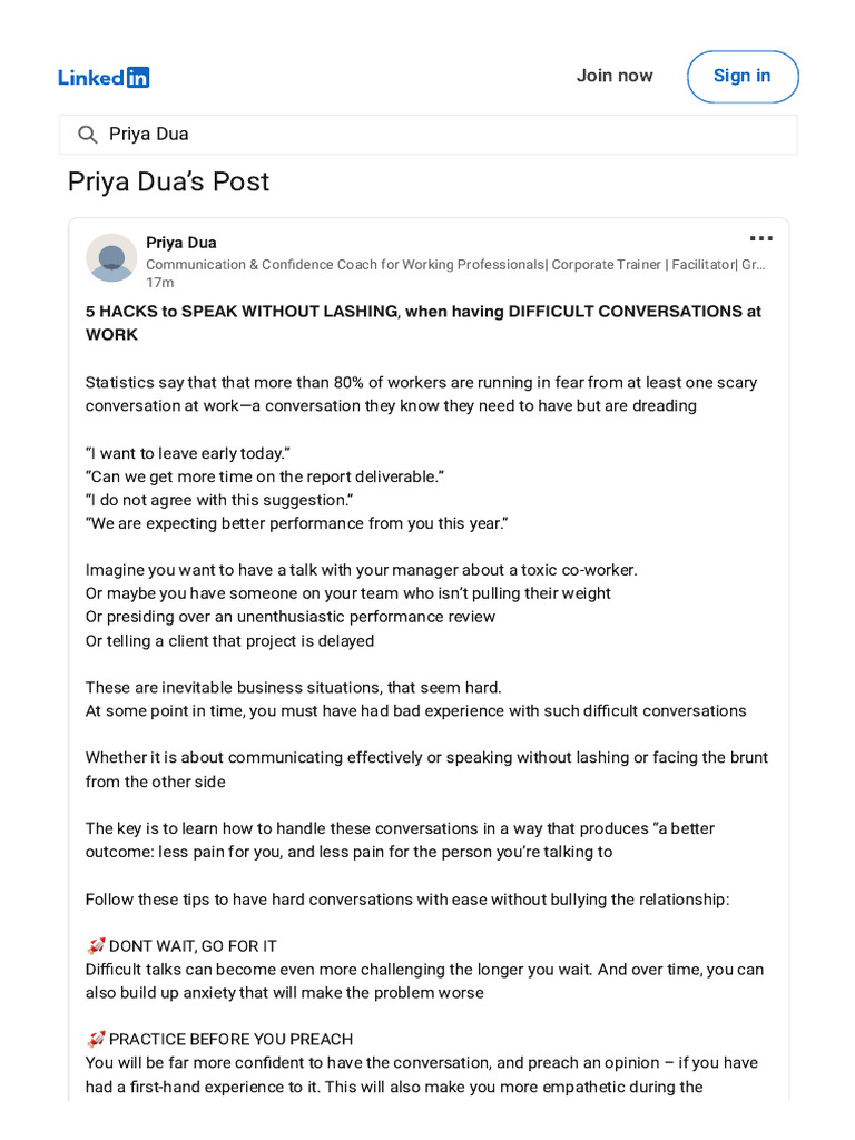 Priya Dua On LinkedIn ? ????? ?? ???? | PDF