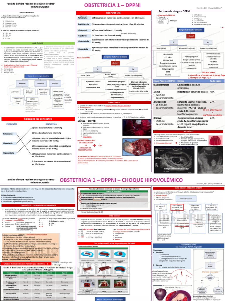 Obstetricia 1 - DPPNI - CHOQUE HIPOVOLÉMICO - ACRETISMO PLACENTARIO ...