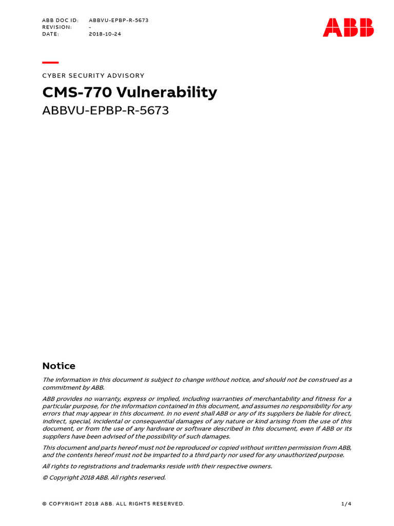 CMS-700 Vulnerability | PDF