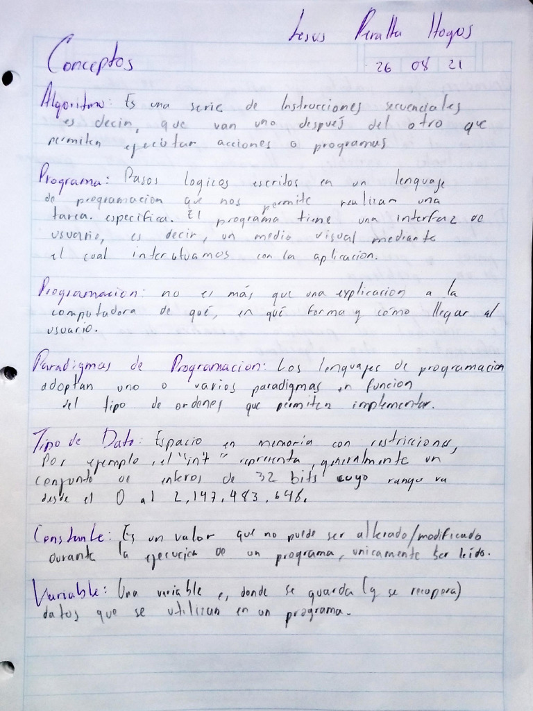 Conceptos Jesus Peralta Hoyos | PDF