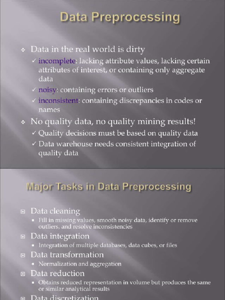 Data Preprocessing | PDF