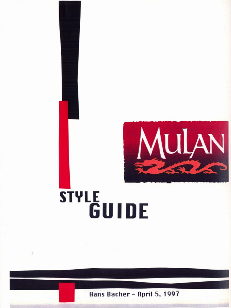 Mulan Style Guide 1997 | PDF