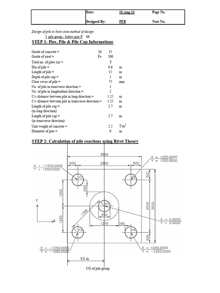 Pile Cap | PDF