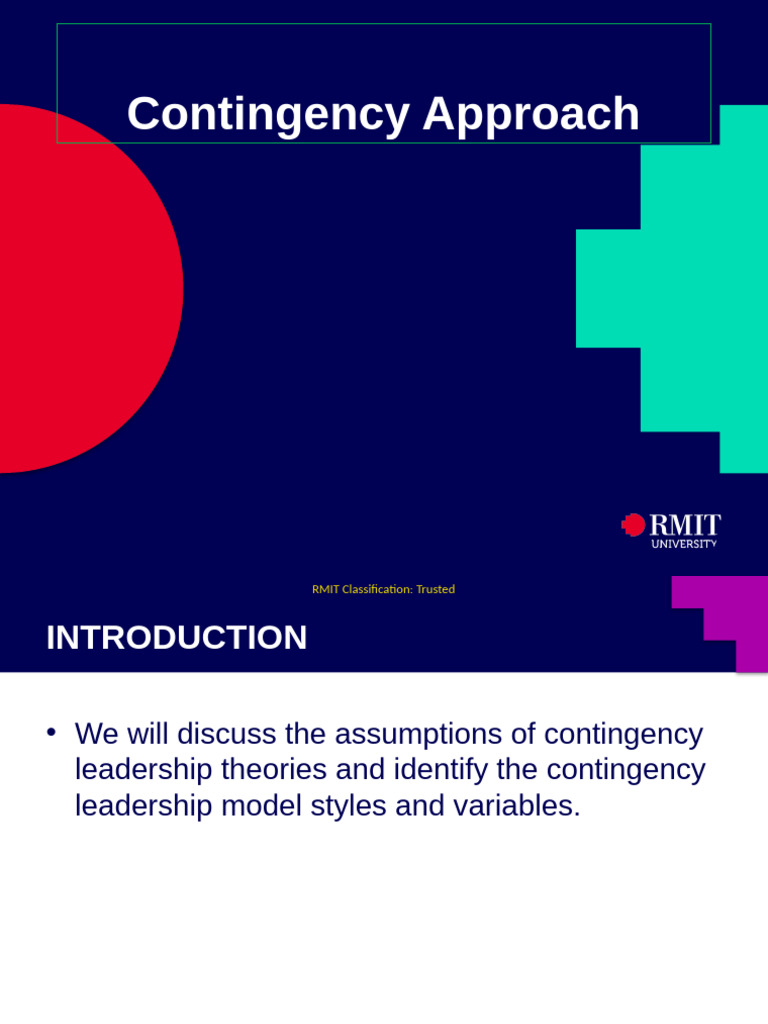 4 Contingency Approach | PDF