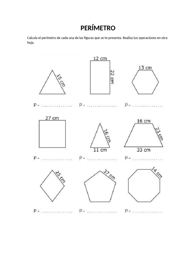 Ejercicio de Perímetros 2 | PDF