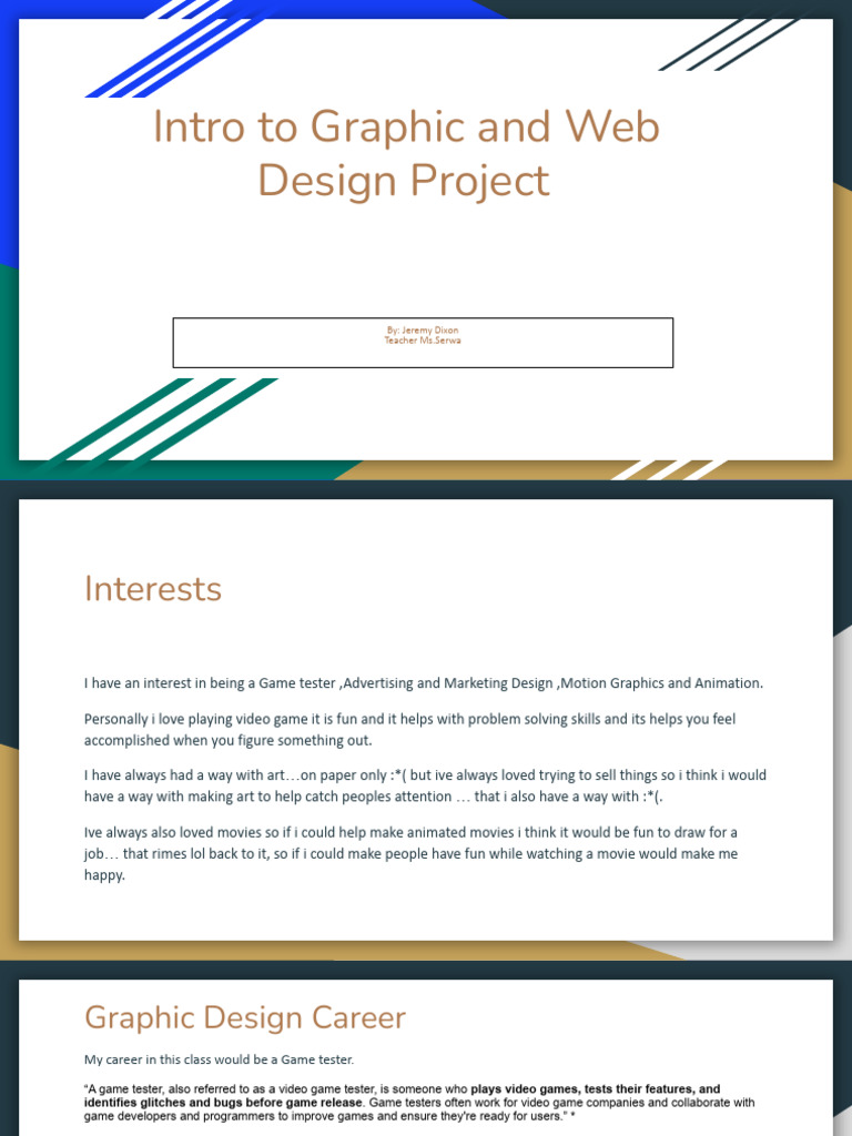 Intro To Graphic and Web Design Project | PDF