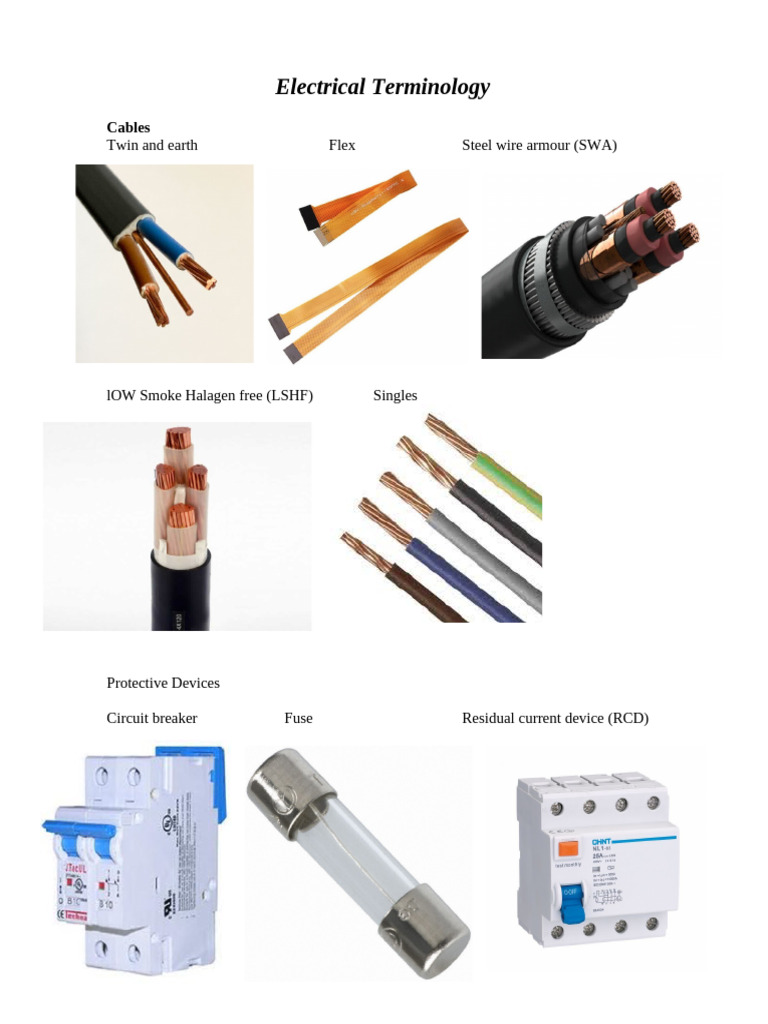 Electrical Terminology | PDF