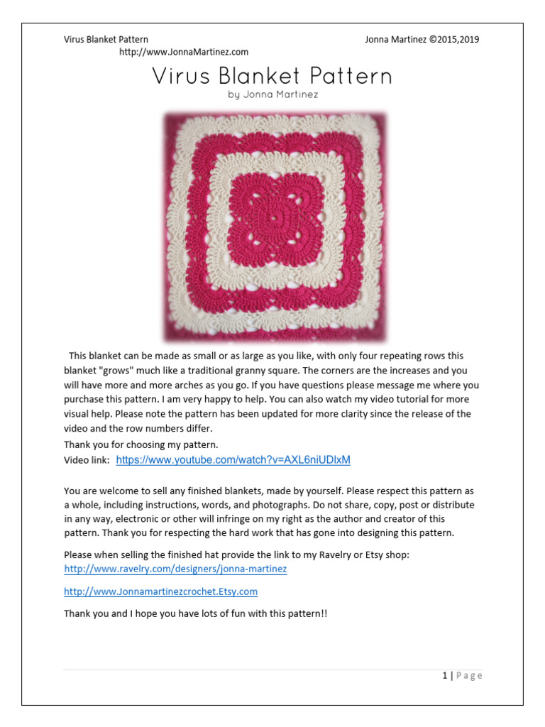 Virus Blanket Pattern | PDF