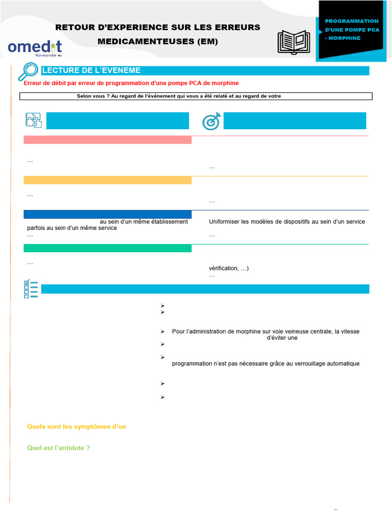 Fiche Retex PCA Apprenant | PDF