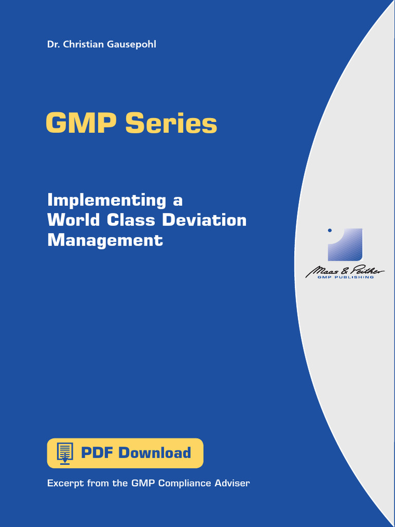 Reading Sample-Implementing A World Class Deviation Management | PDF