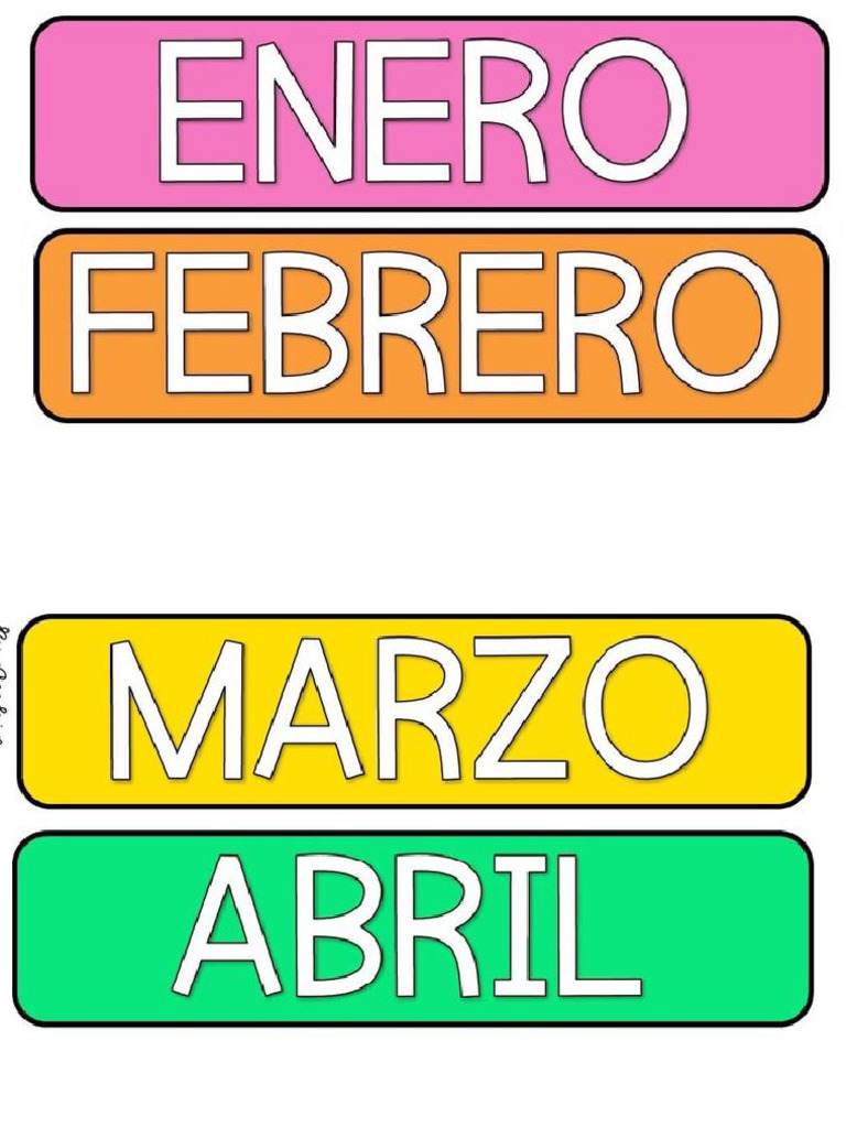 Meses Del Año Fabi | PDF