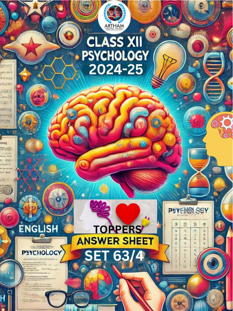 CBSE Class 12 Psychology Toppers Answer Script | PDF