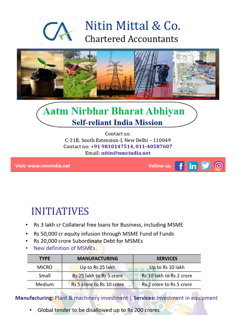 Aatm Nirbhar Bharat Abhiyan Compressed | PDF