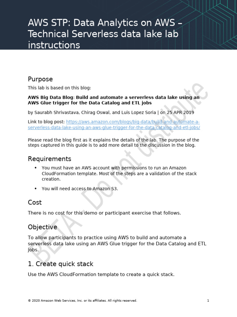 Step by Step Lab Instructions_ Data Analytics Tech | PDF