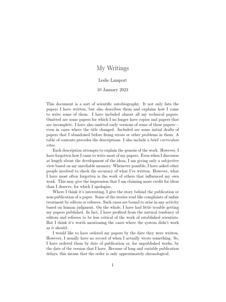 Leslie Lamport | PDF