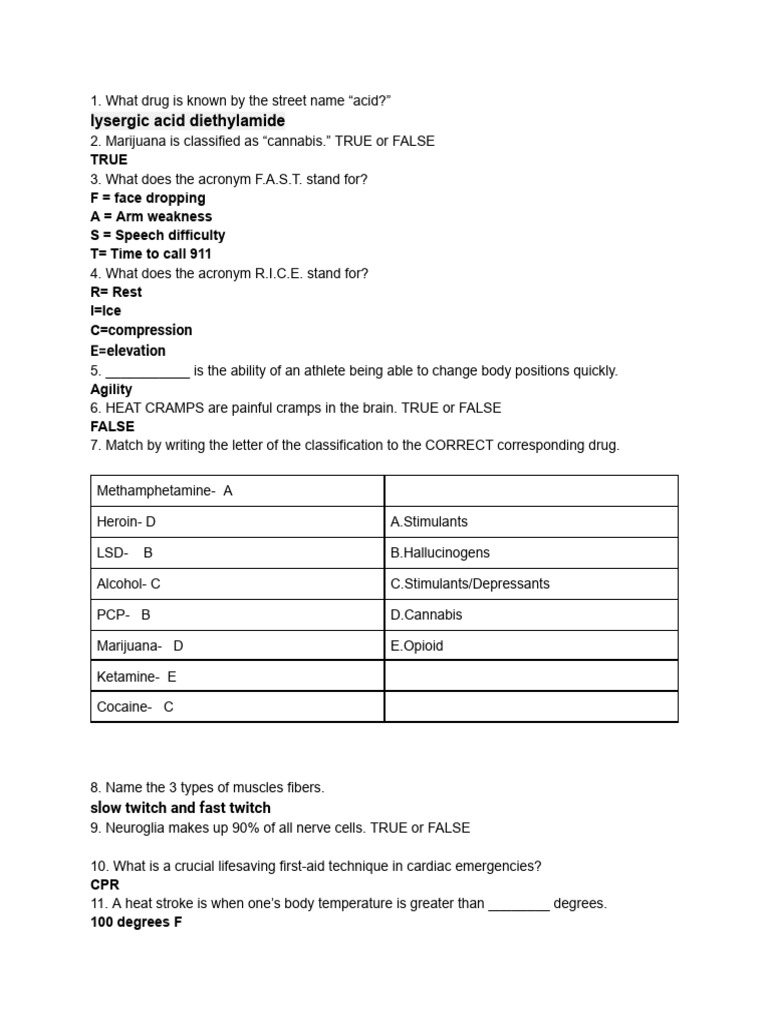 HOPE Finale Exam Study Guide | PDF