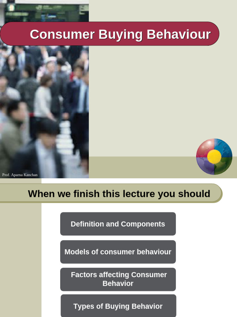 Lecture 6 - Buyer Behaviour - Consumer | PDF | Behavior | Consumer ...